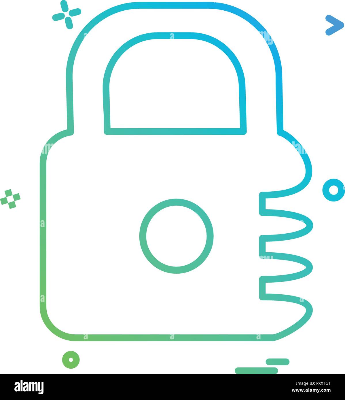 Lock icon design vector Stock Vector Image & Art - Alamy