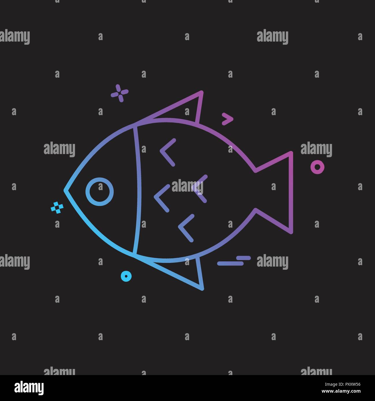 Fish icon design vector Stock Vector Image & Art - Alamy