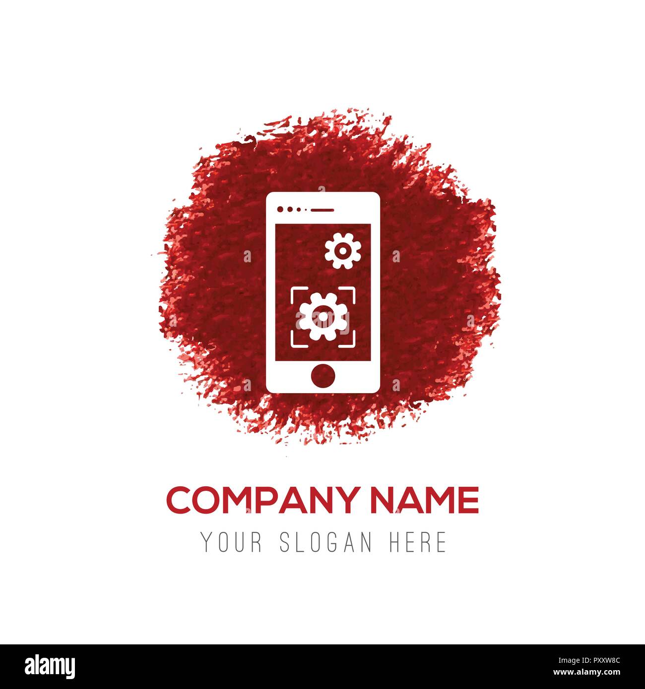 Network icon - Red WaterColor Circle Splash Stock Vector Image & Art ...