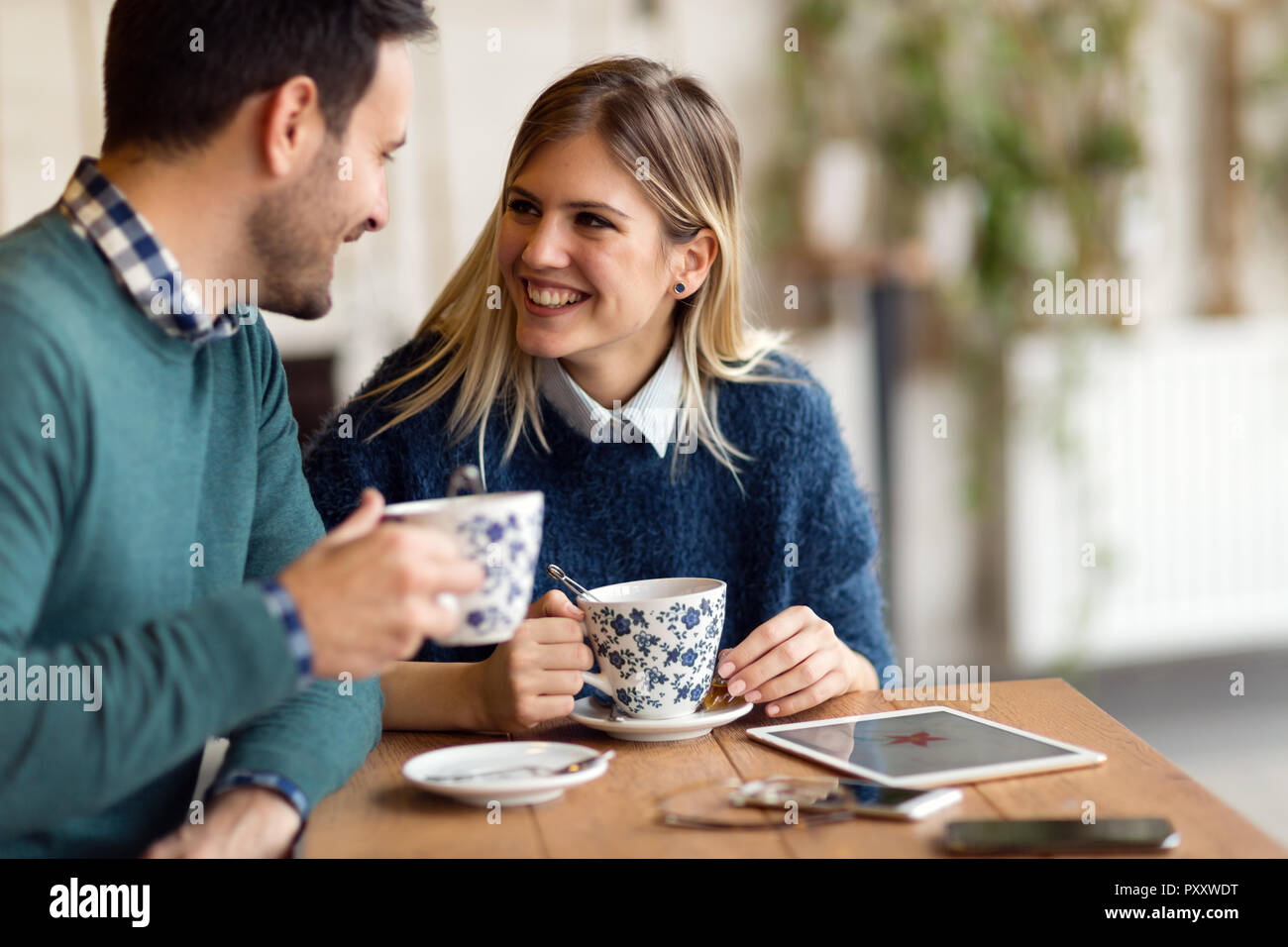 Coffee date boyfriend hi-res stock photography and images - Alamy