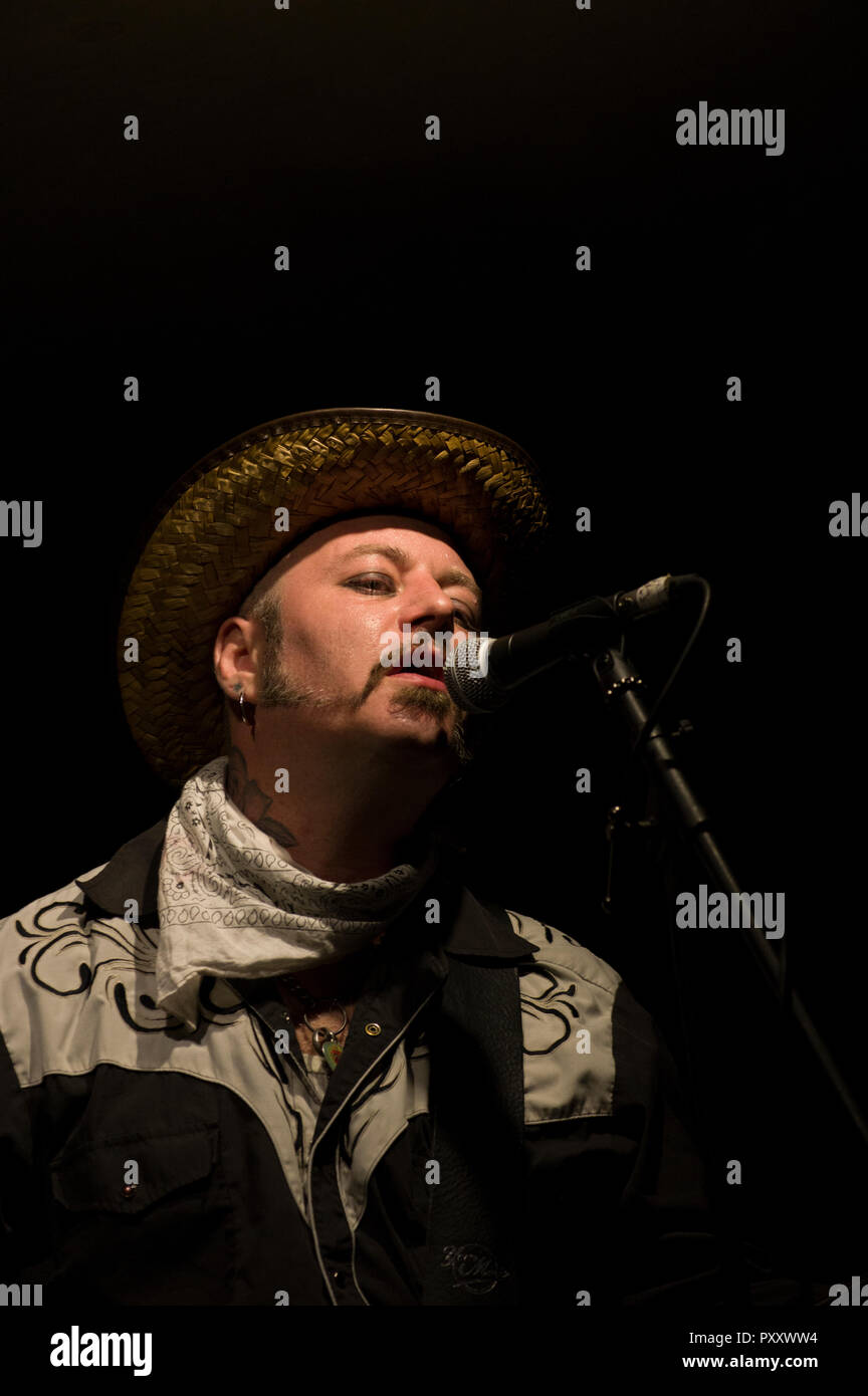 Paul Ronney Angel performing solo on guitar, vocals and kazoo at the ...