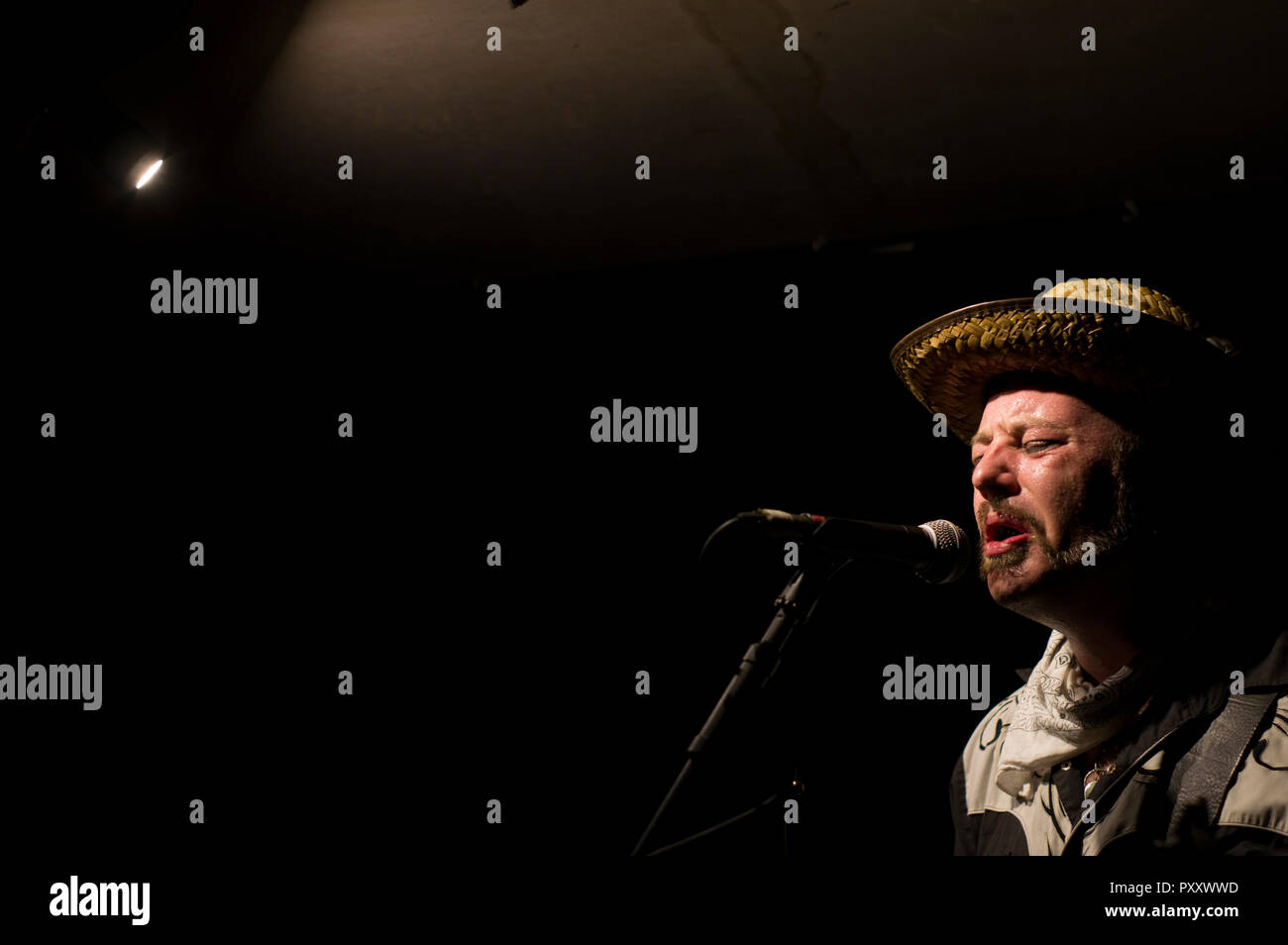 Paul Ronney Angel performing solo on guitar, vocals and kazoo at the ...