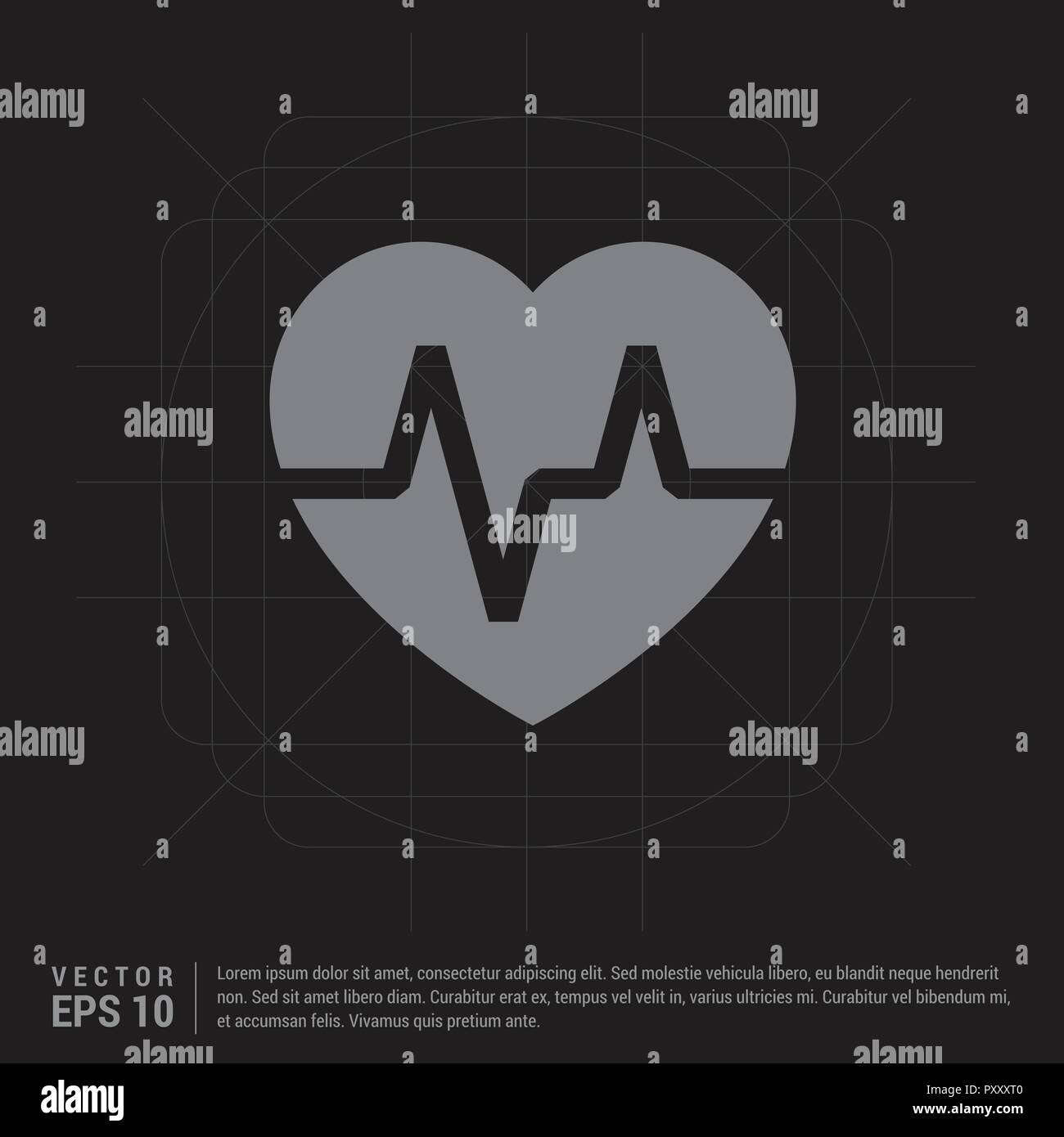 Flat ecg trace Stock Vector Images - Alamy