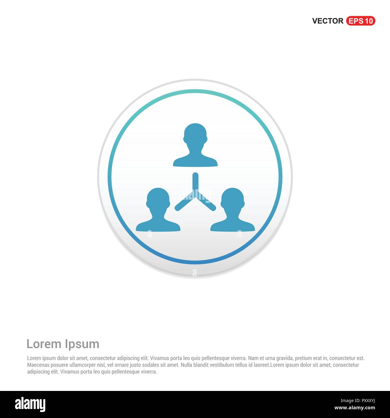 Network icon - white circle button Stock Vector Image & Art - Alamy