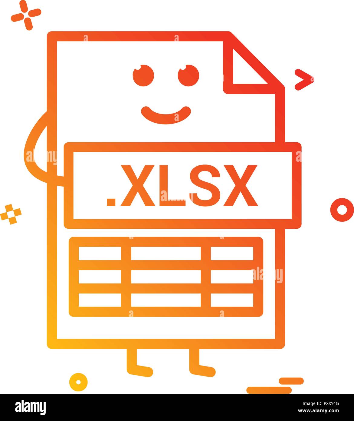 Xlsx vector vectors hi-res stock photography and images - Alamy