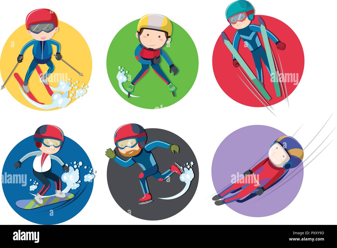 Downhill skating Stock Vector Images - Alamy
