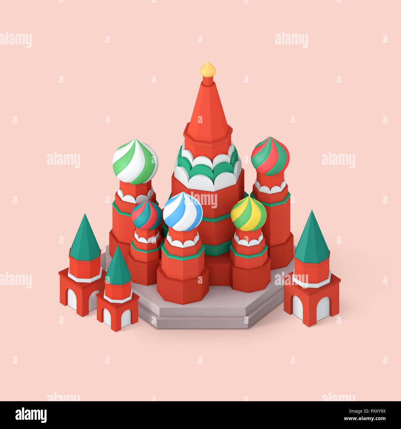 Set of world landmarks and historic buildings 3D icons. Travel ...