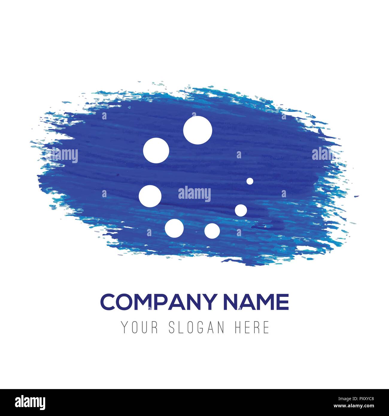 Loading buffer icon - Blue watercolor background Stock Vector Image ...