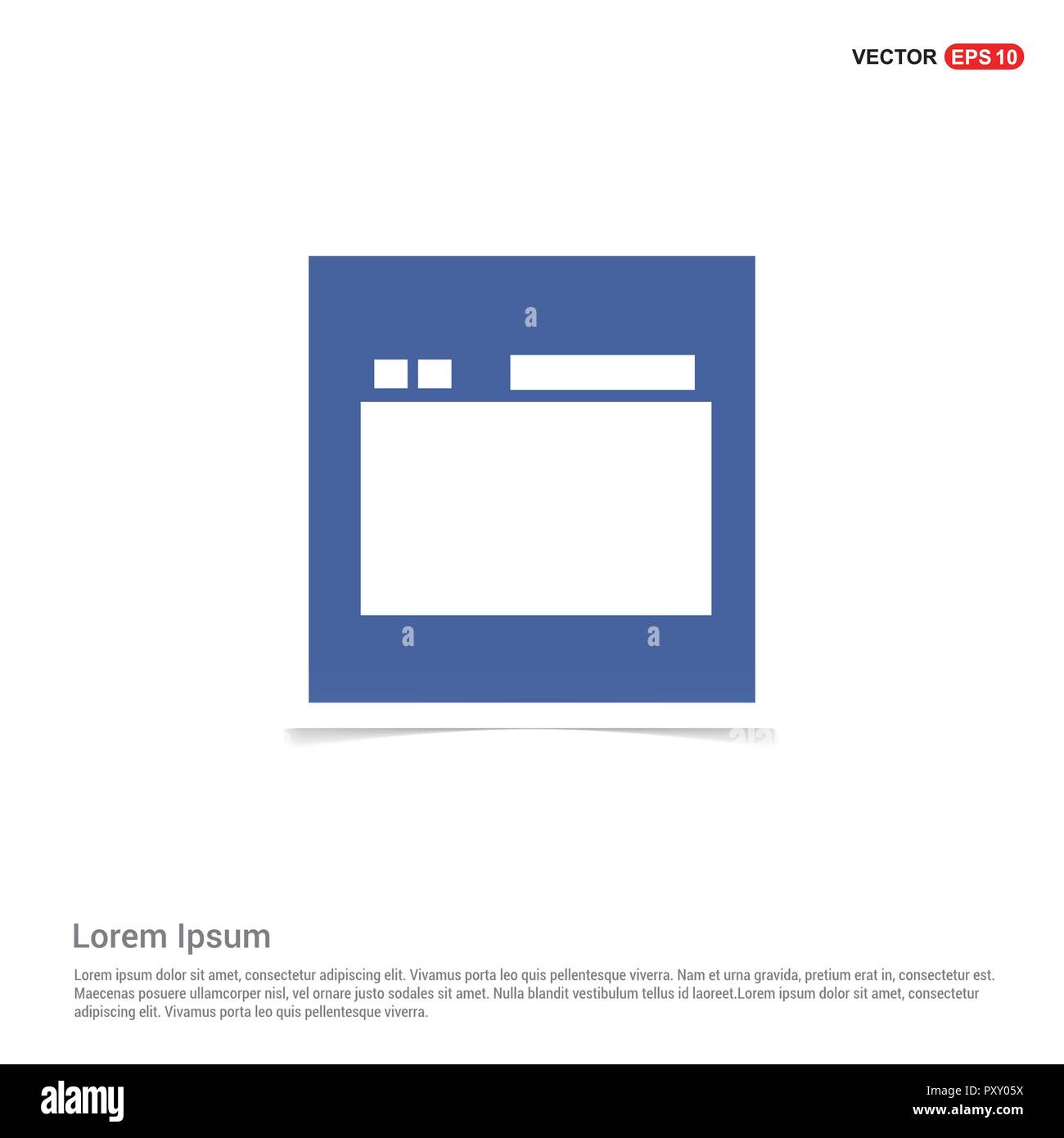 App window interface icon - Blue photo Frame Stock Vector Image & Art ...