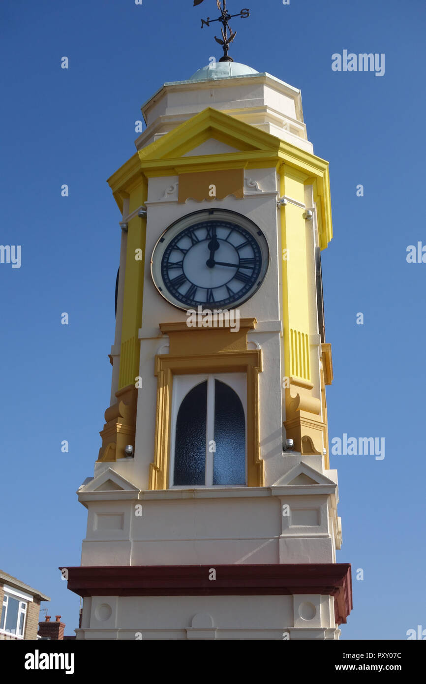 seafront clock tower at Bexhill on Sea celebrating Edward VII's ...