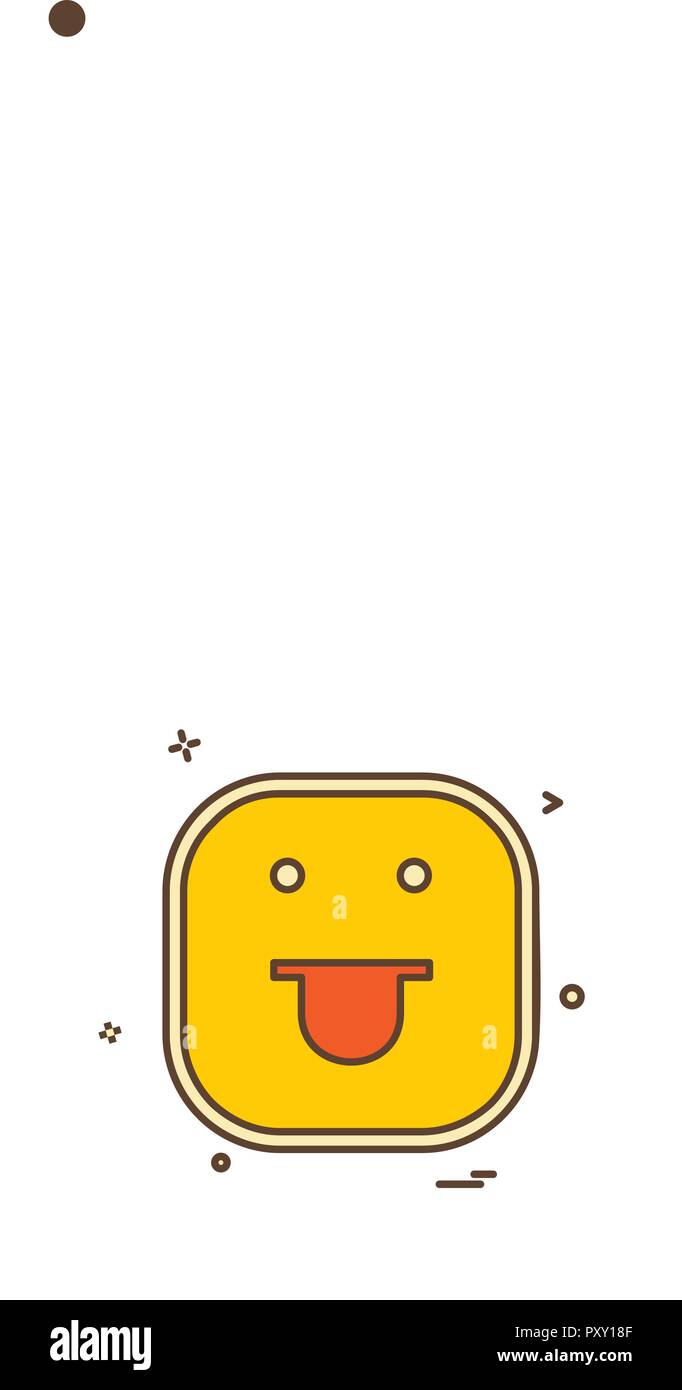 Smiley icon design vector Stock Vector Image & Art - Alamy