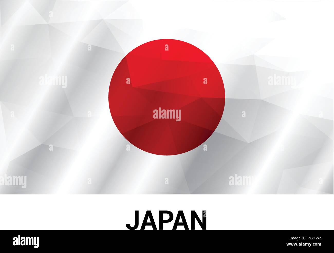Japan flag design vector Stock Vector Image & Art - Alamy