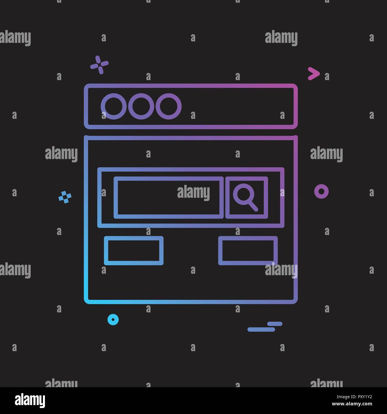 Web layouts icon design vector Stock Vector Image & Art - Alamy