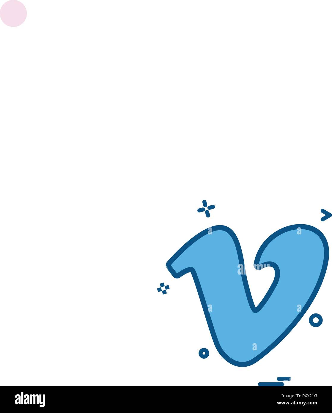 Vimeo icon design vector Stock Vector Image & Art - Alamy