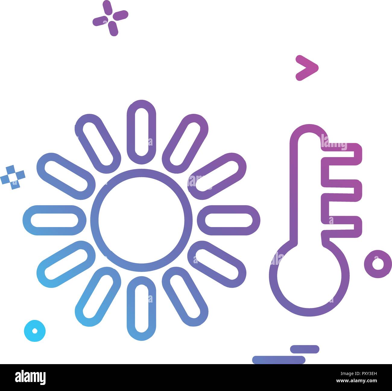 Temprature icon design vector Stock Vector Image & Art - Alamy
