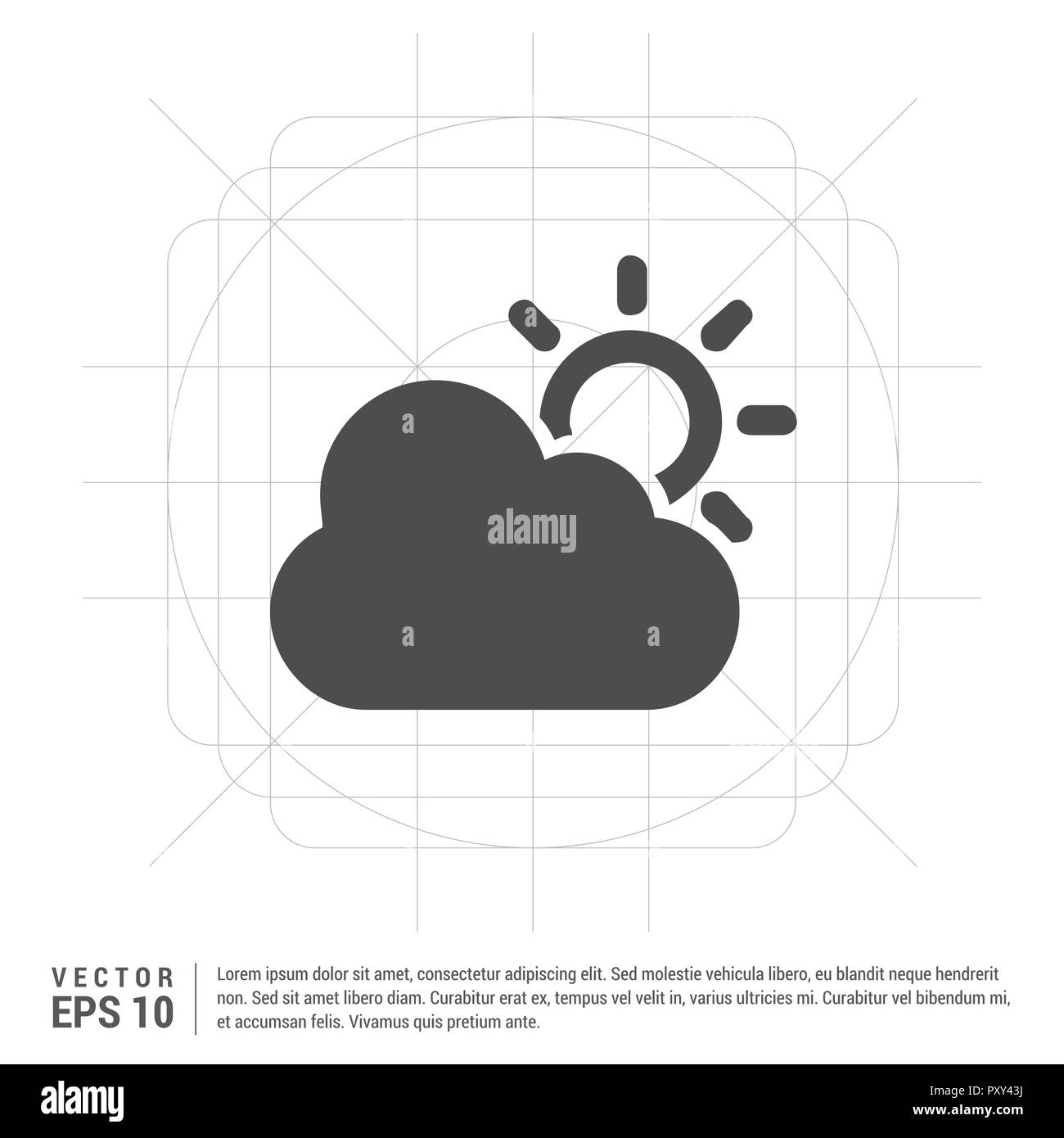 Sun Cloud Icon Stock Vector Image & Art - Alamy