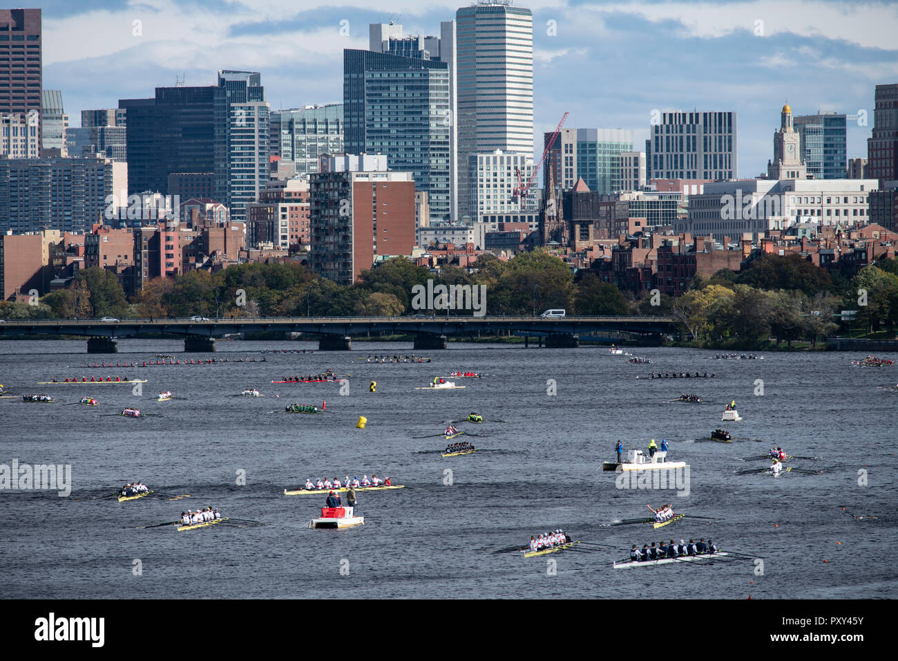 Head Of The Charles Regatta High Resolution Stock Photography and ...