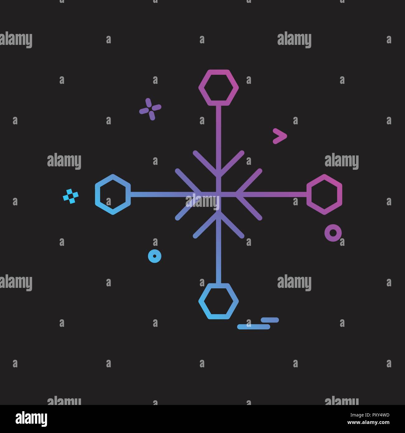 Snow flakes icon design vector Stock Vector Image & Art - Alamy