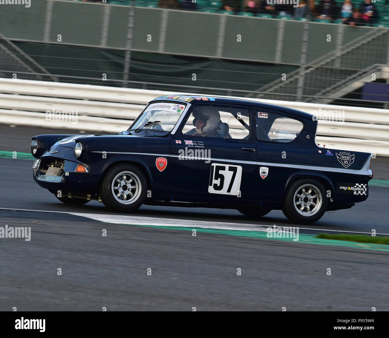 Jo Gomm, Ford Anglia 105E, HSCC, HRSR, Historic Touring Cars ...