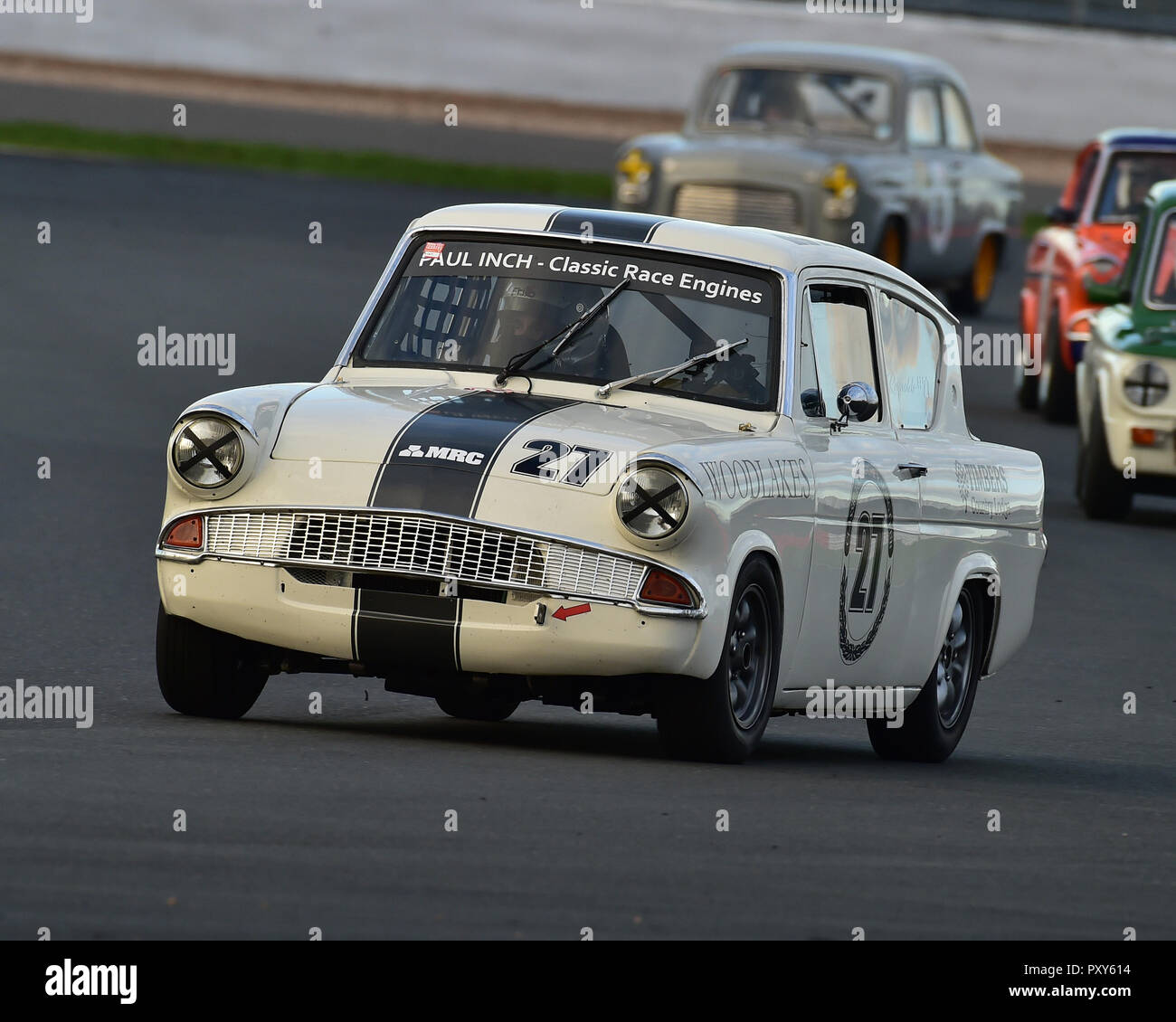 Martin Reynolds, Ford Anglia 105E, HSCC, HRSR, Historic Touring Cars ...