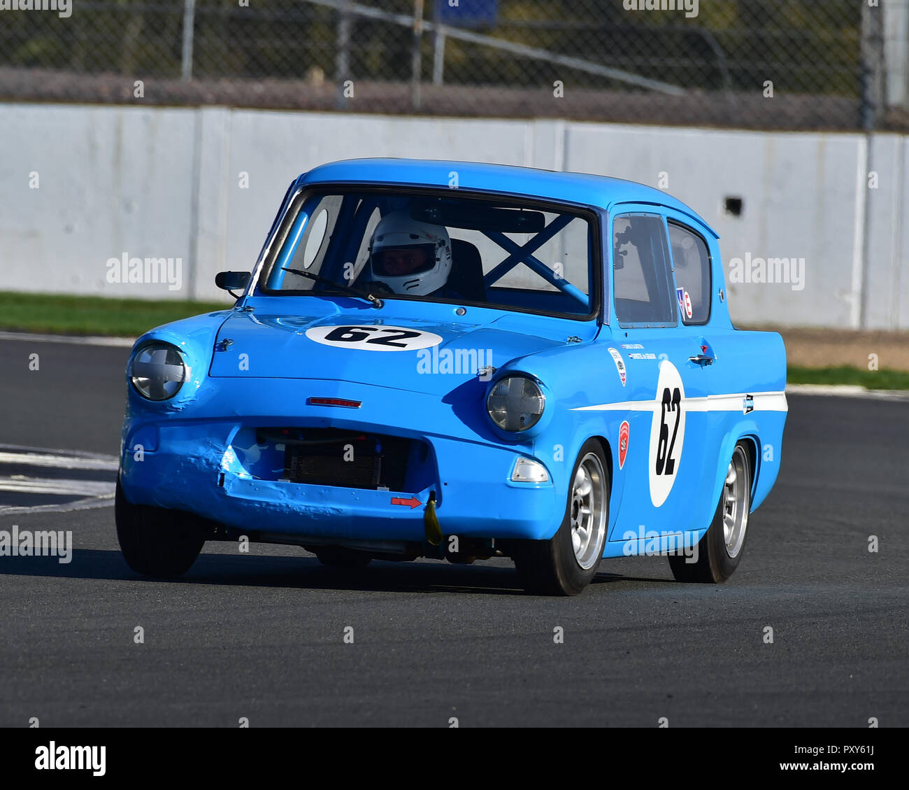 Chris Glaister, Ford Anglia 105E, HSCC, HRSR, Historic Touring Cars ...