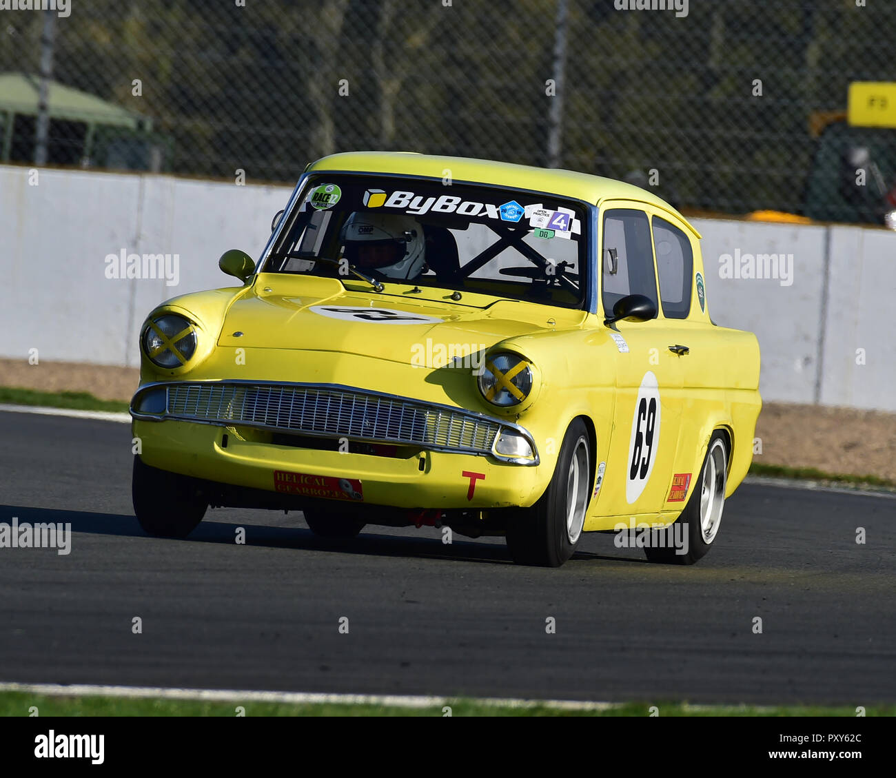 Bob Bullen, Ford Anglia 105E, HSCC, HRSR, Historic Touring Cars ...