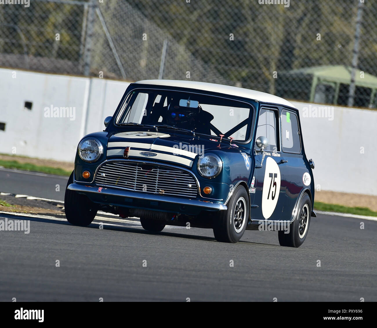 Simon Evans, Austin Mini Cooper S, HSCC, HRSR, Historic Touring Cars ...