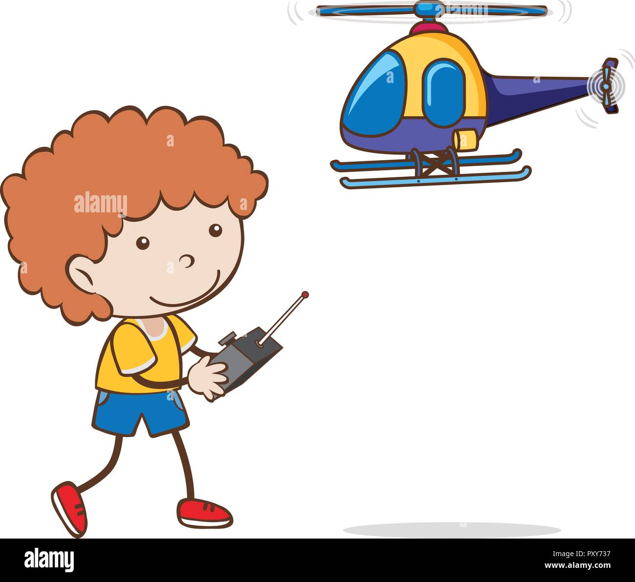 Helicopter toy remote control Stock Vector Images - Alamy
