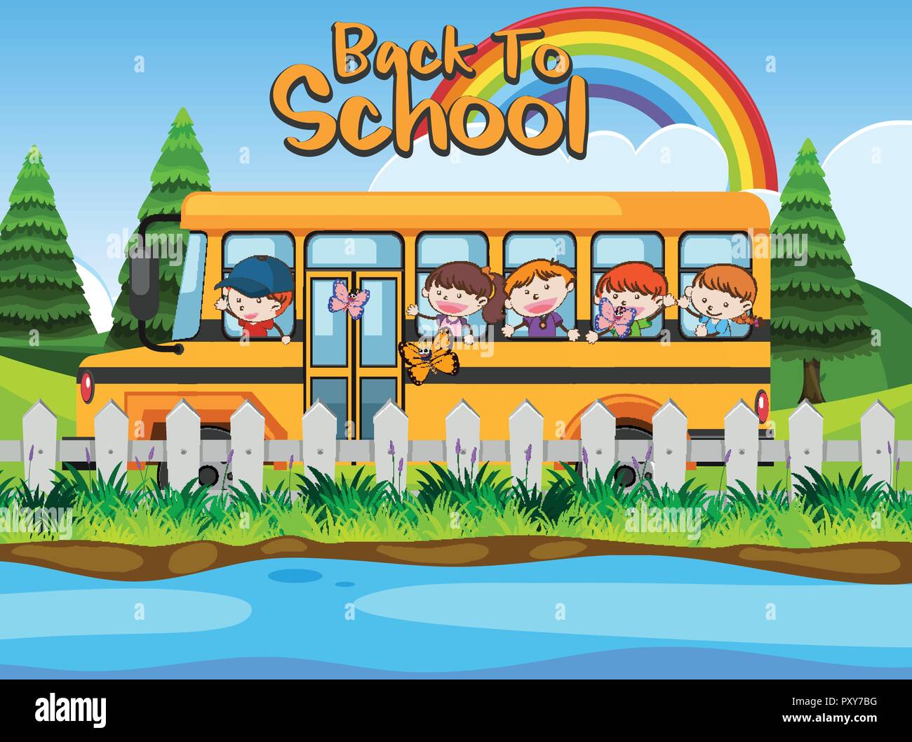 Road trip drive back Stock Vector Images - Alamy