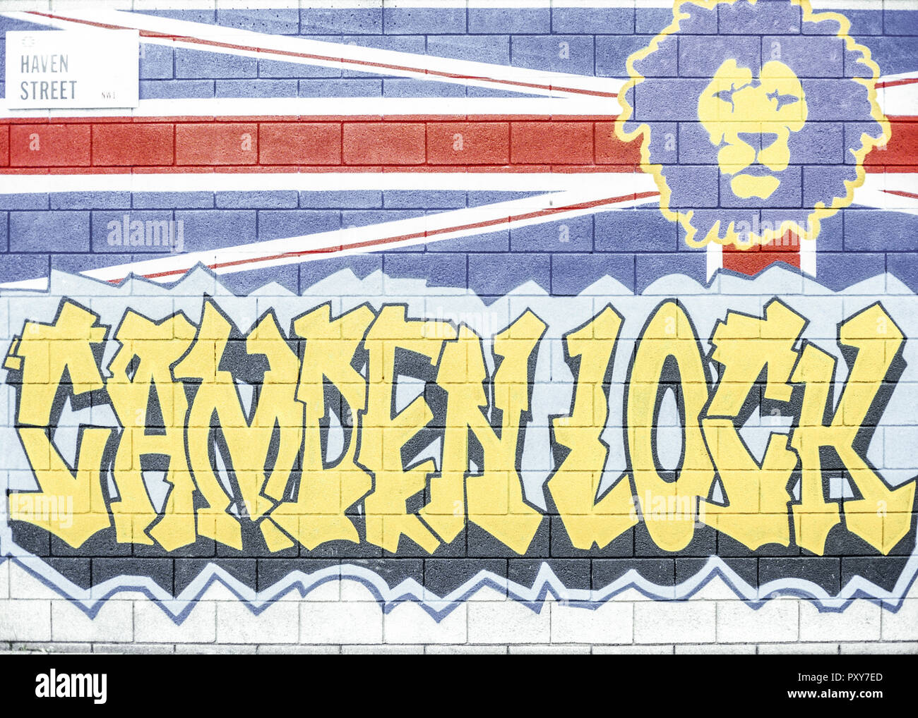 Graffiti mit Schriftzug Camden Lock Stock Photo - Alamy