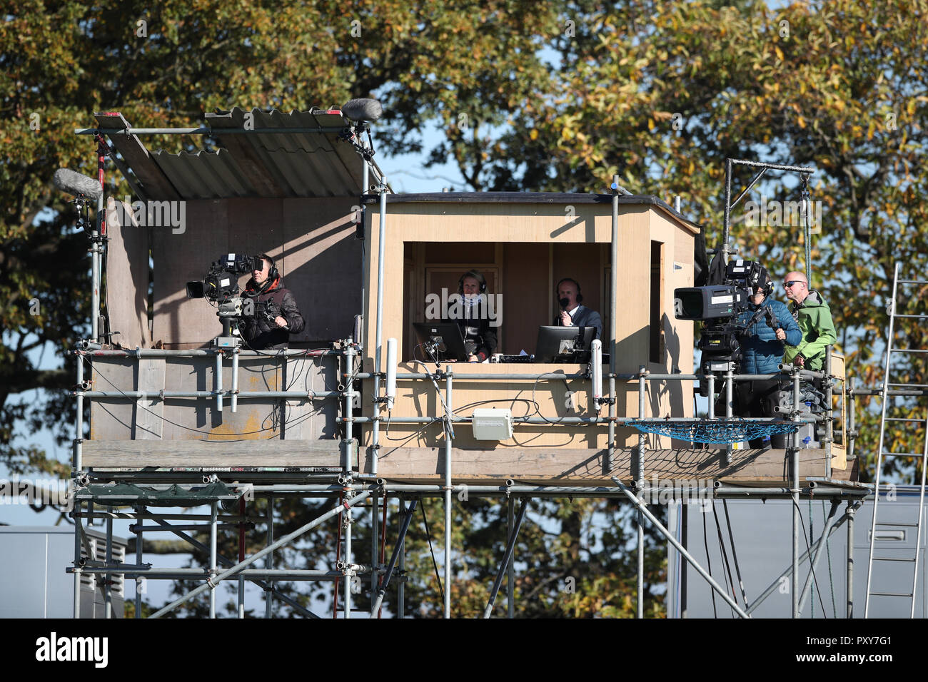 Television gantry at football stadium hi-res stock photography and ...