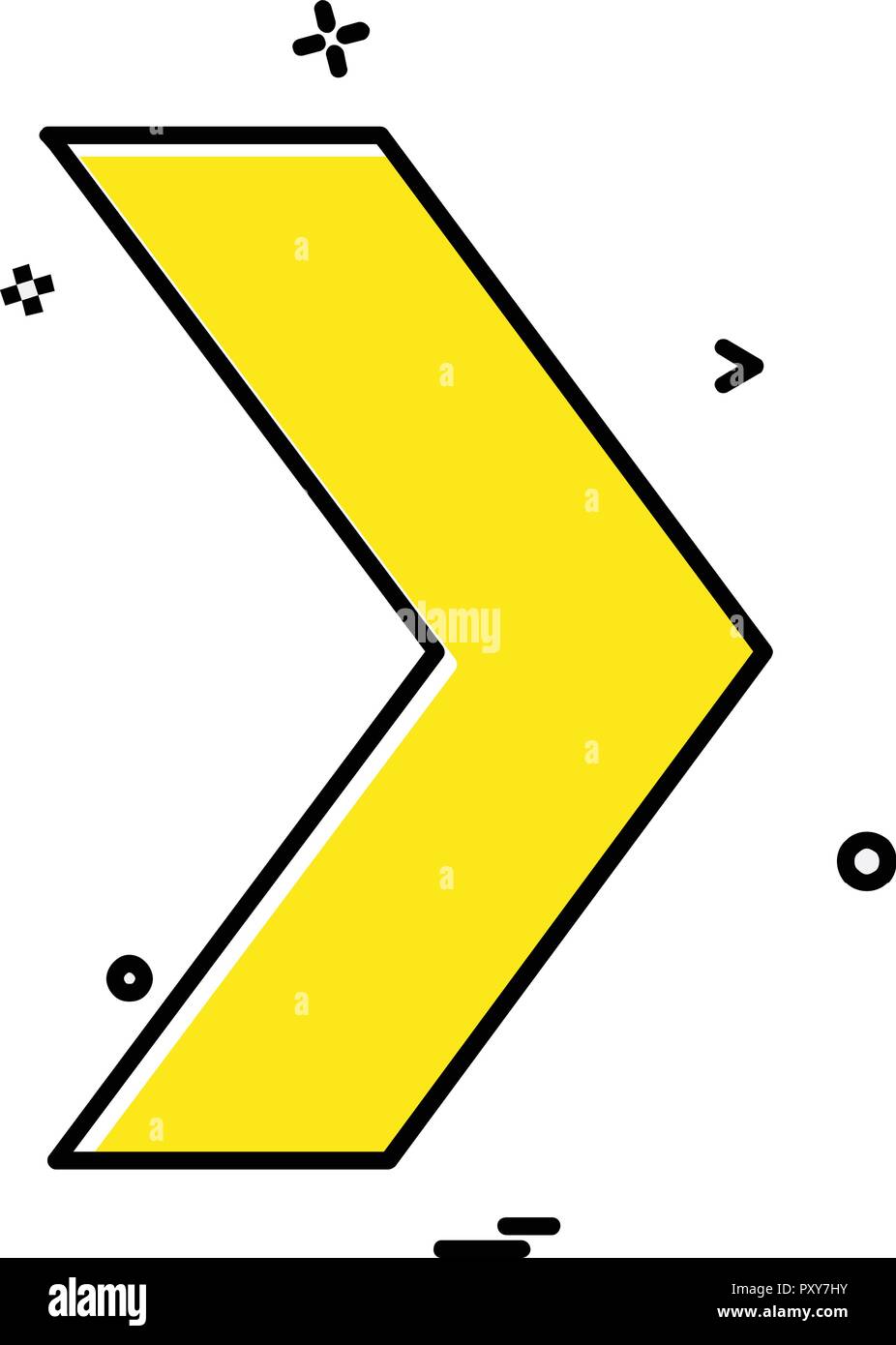 Right arrow icon design vector Stock Vector Image & Art - Alamy