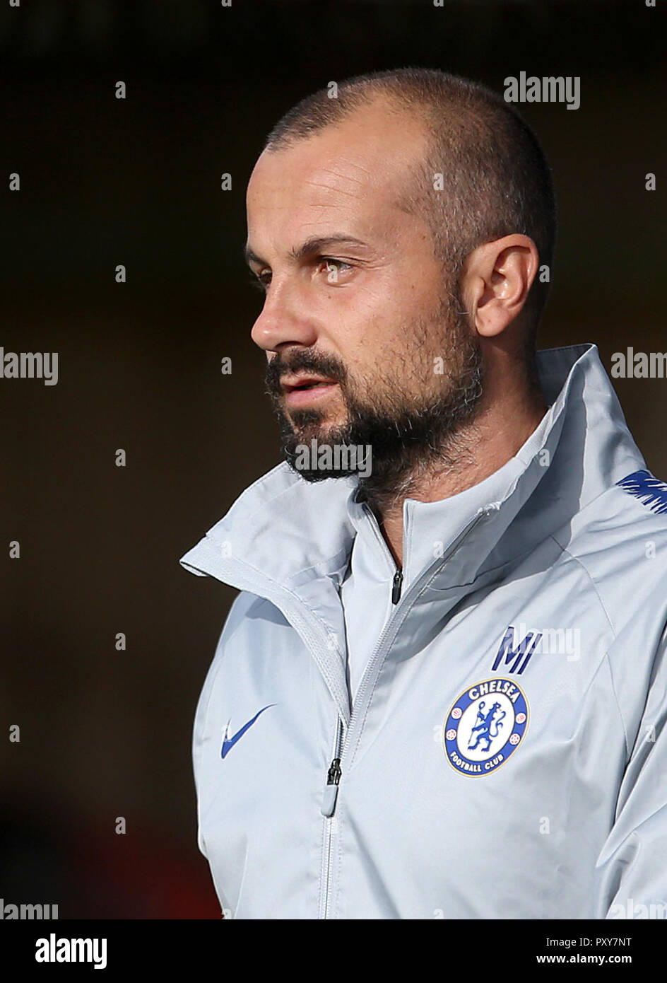 Chelsea assistant coach Marco Ianni during the training session at ...