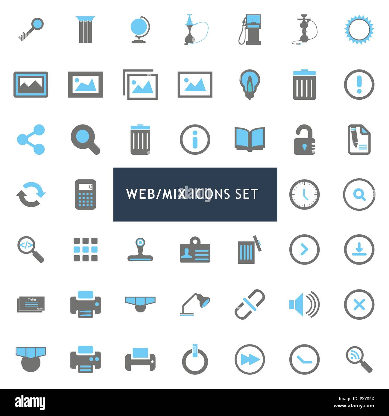 Web/mix icons set vector Stock Vector Image & Art - Alamy