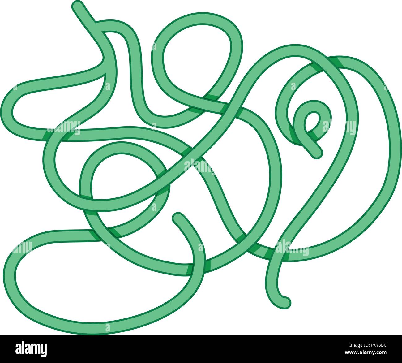Maze template with green path illustration Stock Vector Image & Art - Alamy