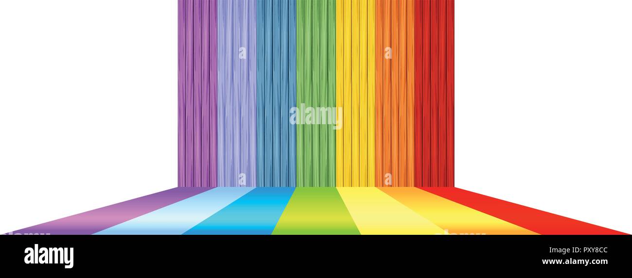 Background design with rainbow floor illustration Stock Vector Image ...