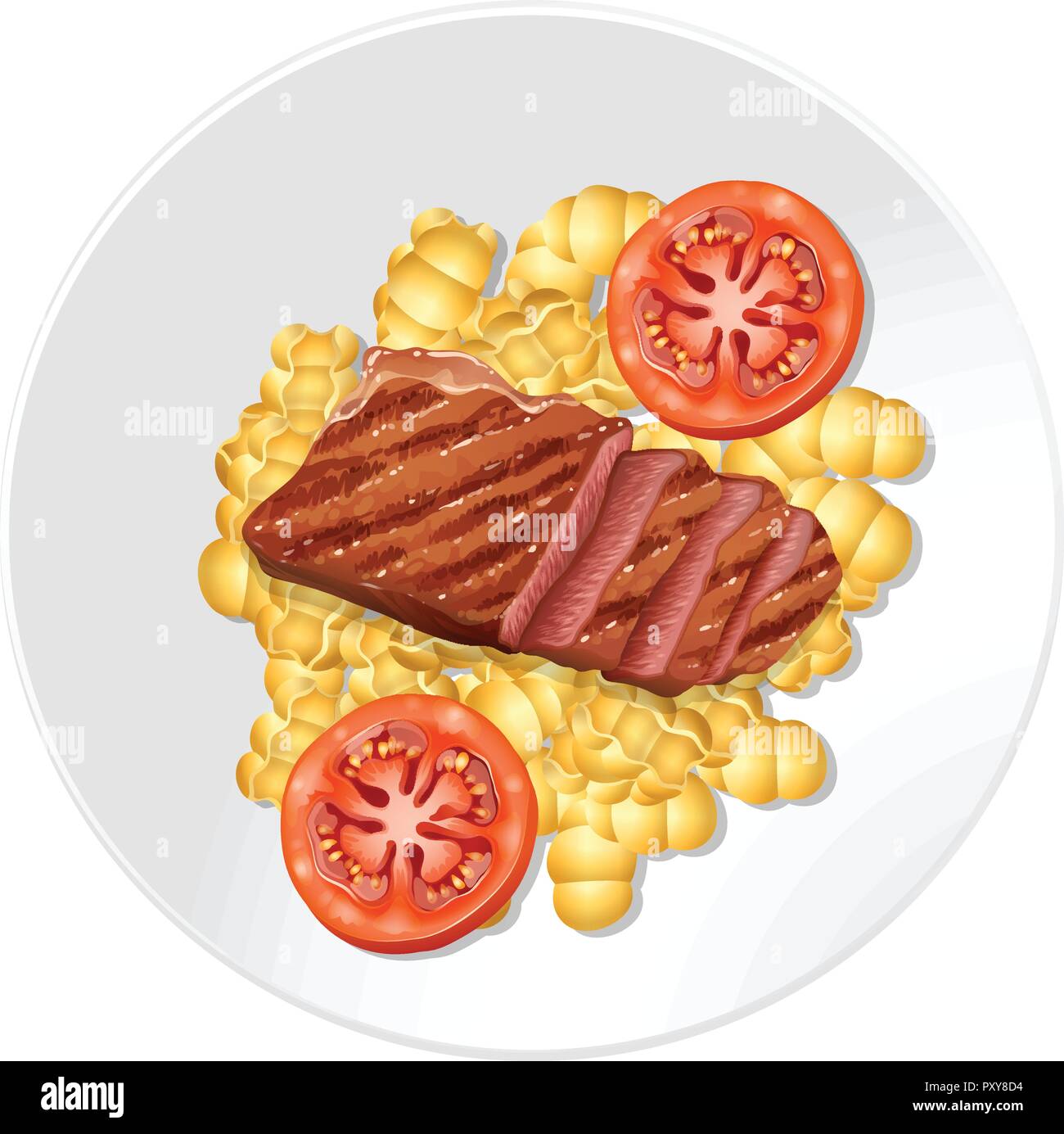 Steak picture Stock Vector Images - Alamy