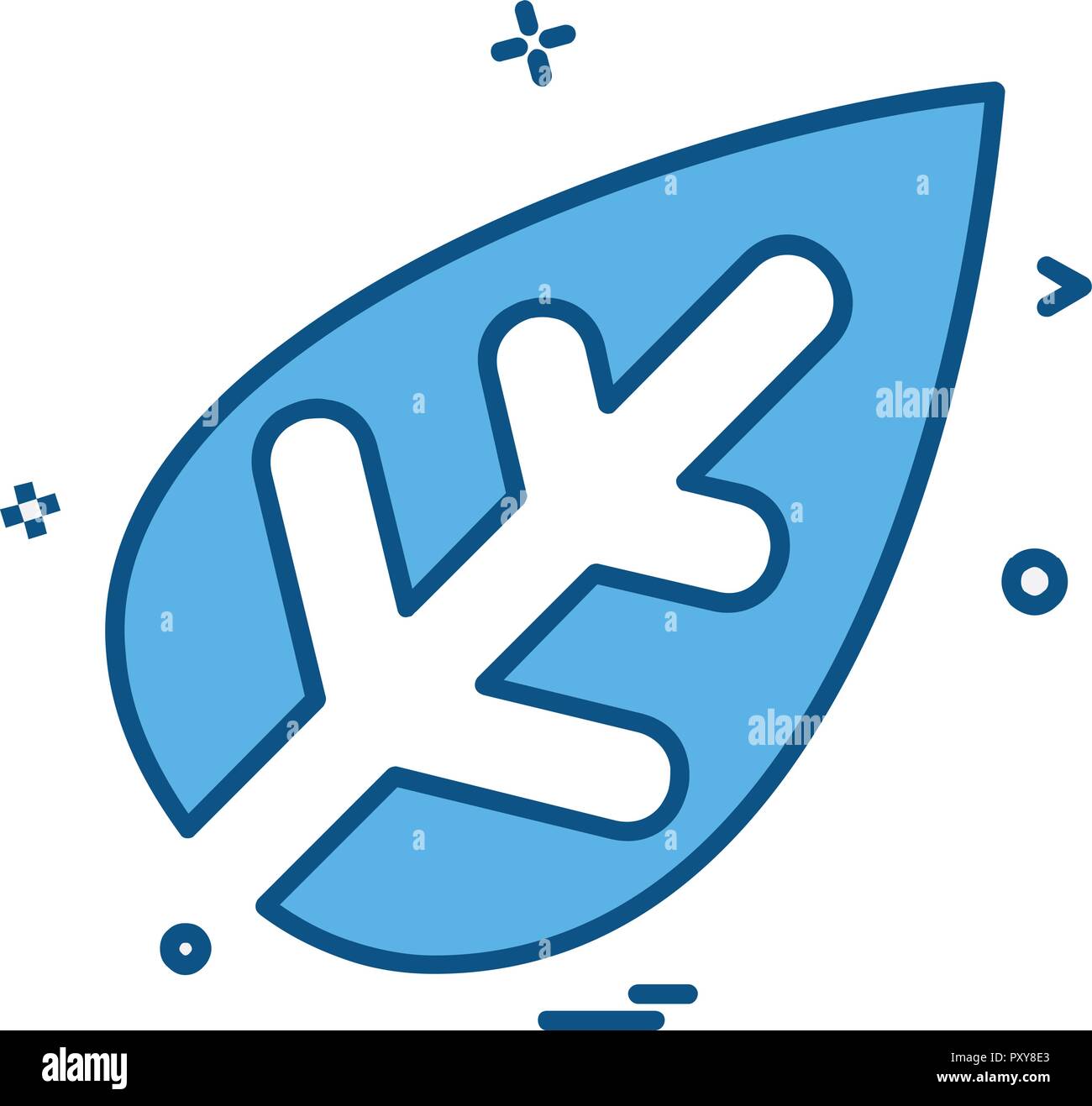 Leaf icon design vector Stock Vector Image & Art - Alamy