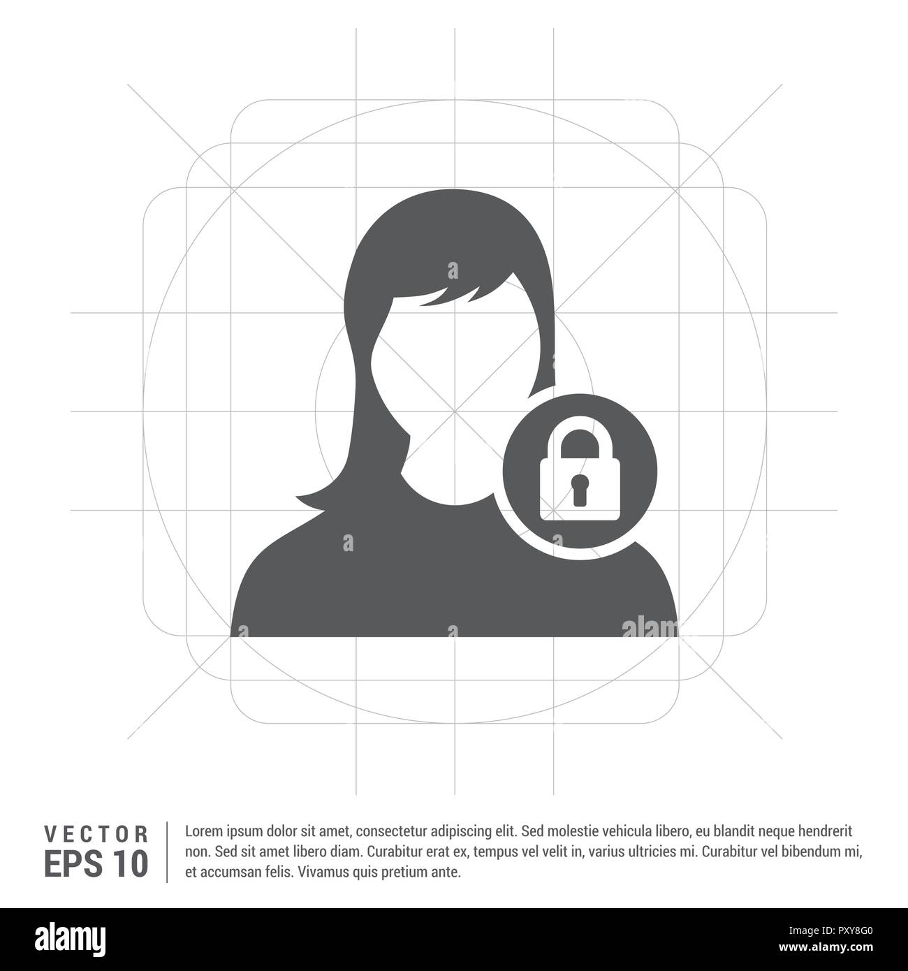 Protected user icon Stock Vector Image & Art - Alamy