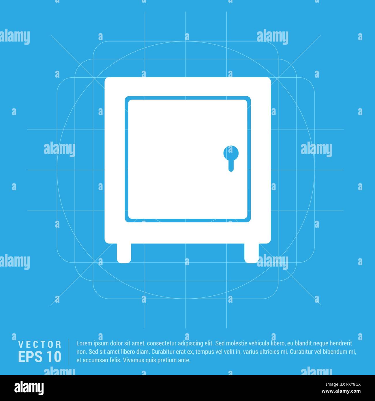 Office Safe Icon Stock Vector Image & Art - Alamy