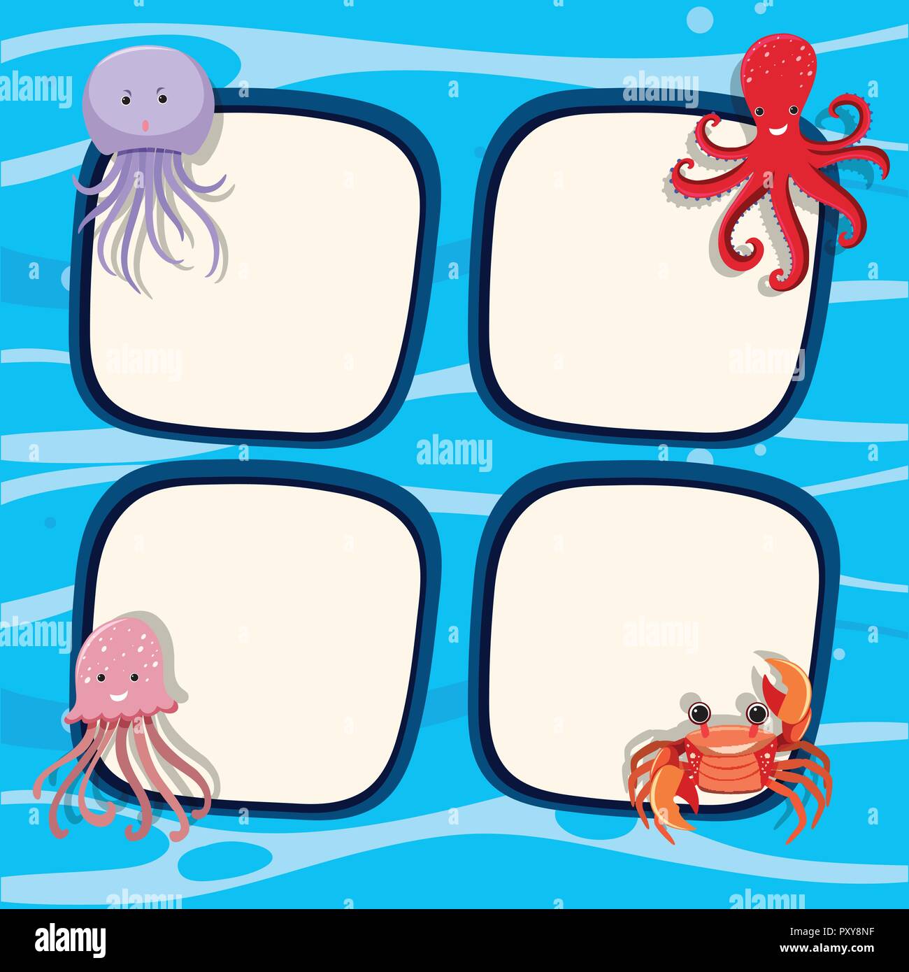 Ocean Borders Clip Art