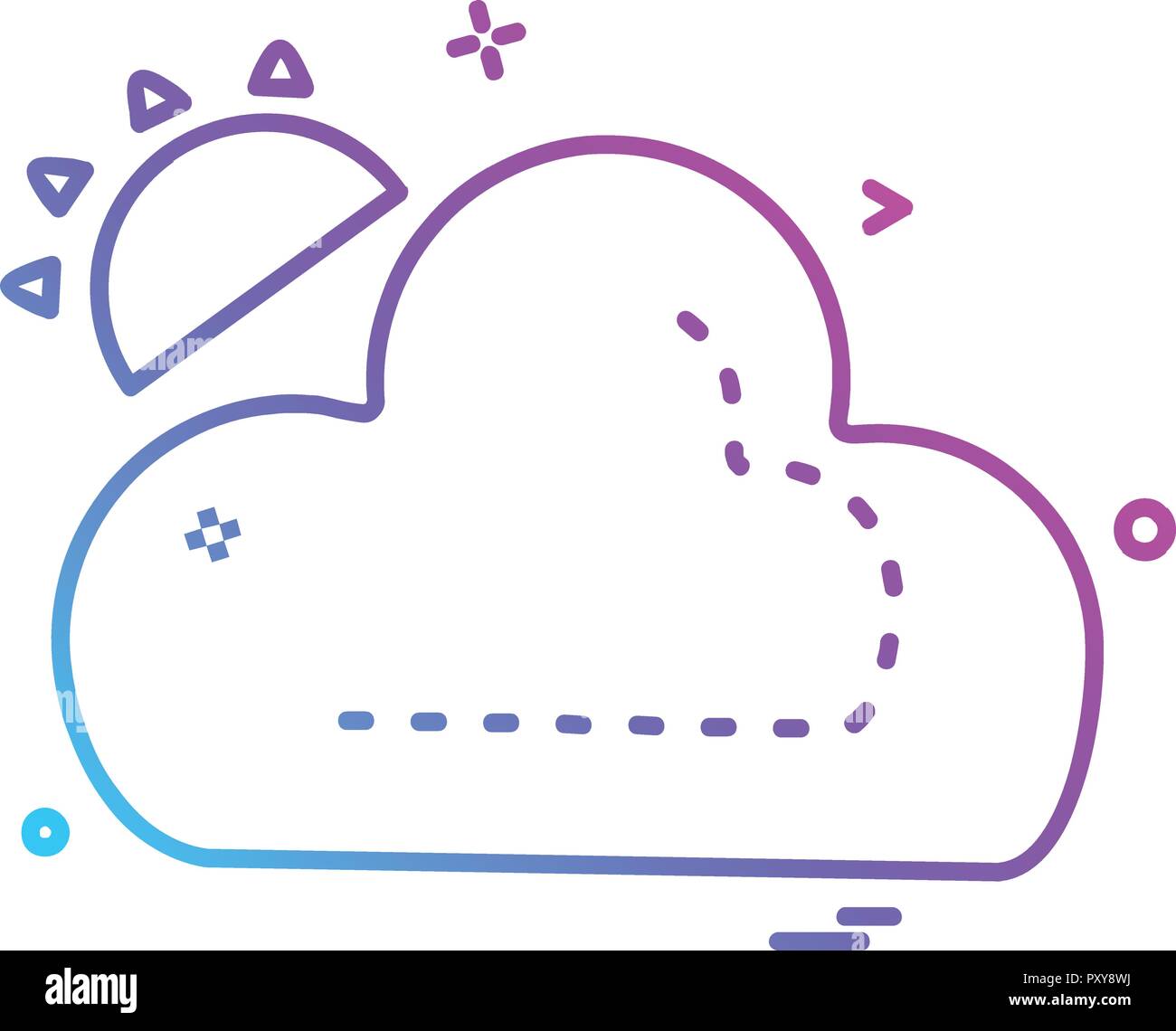 Cloud icon design vector Stock Vector Image & Art - Alamy