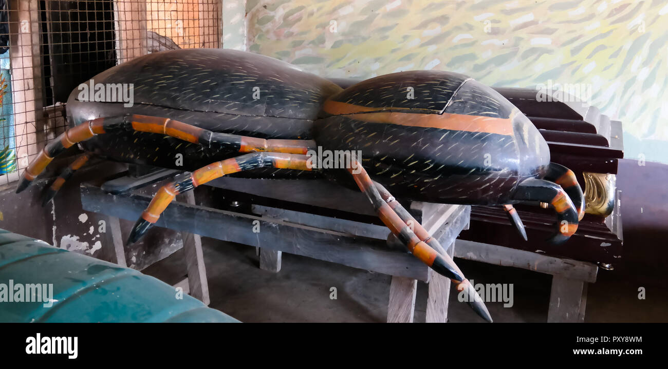 Funny traditional coffin in the shape of profession,Scorpio,spider,ant ...