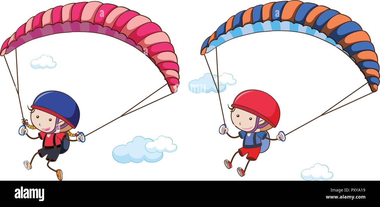 Children playing parachute hi-res stock photography and images - Alamy