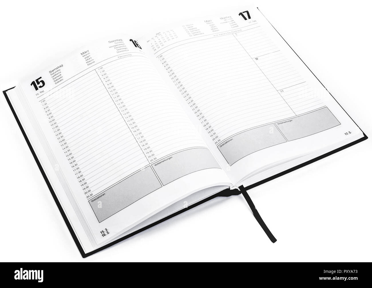 Schedule planer hi-res stock photography and images - Alamy