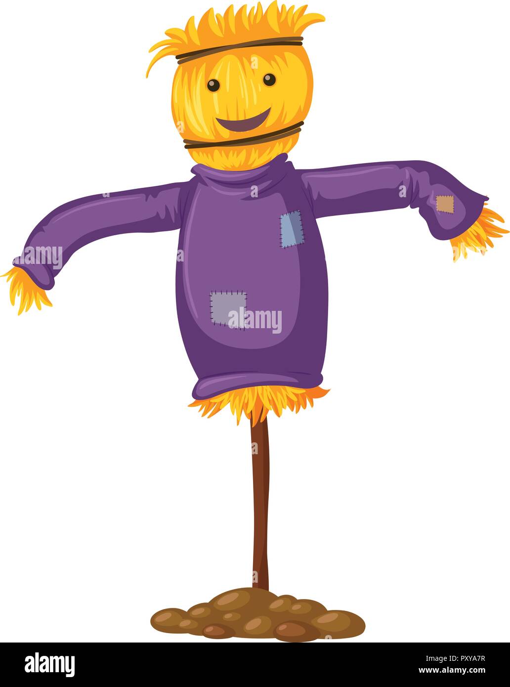 Happy Scarecrow Clip Art
