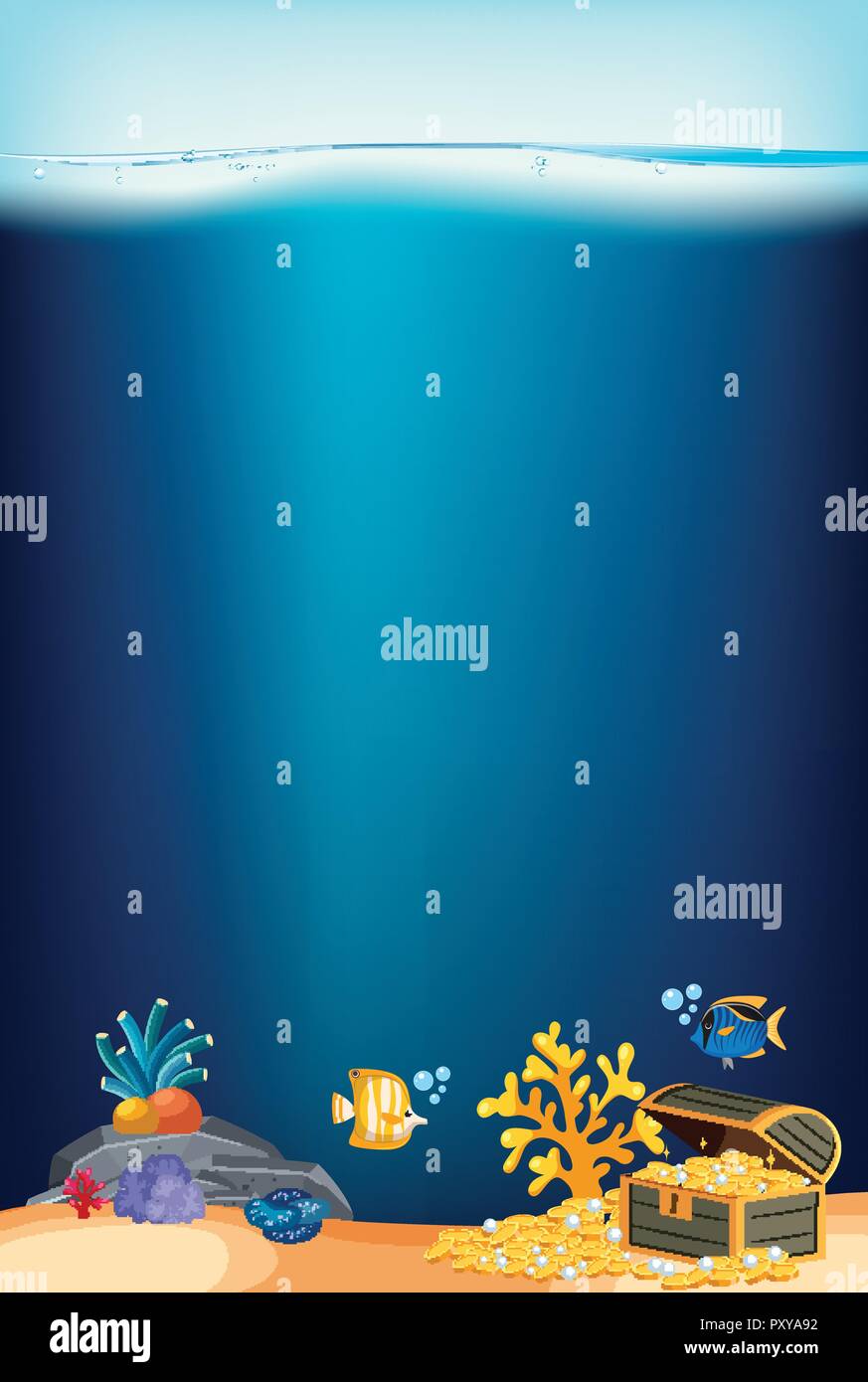 Coin underwater Stock Vector Images - Alamy
