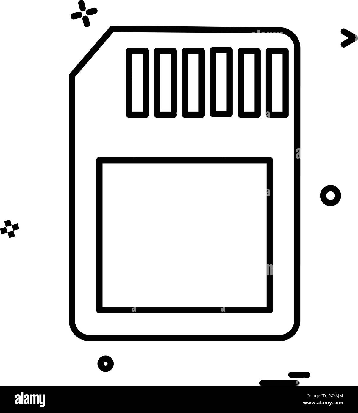 Sim icon design vector Stock Vector Image & Art - Alamy