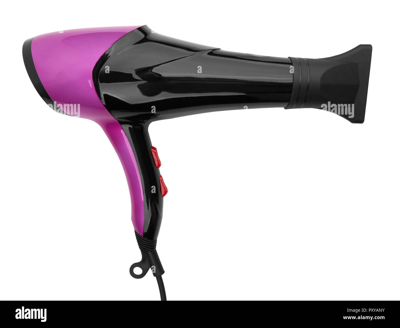 Hair dryer isolated on a white background Stock Photo - Alamy