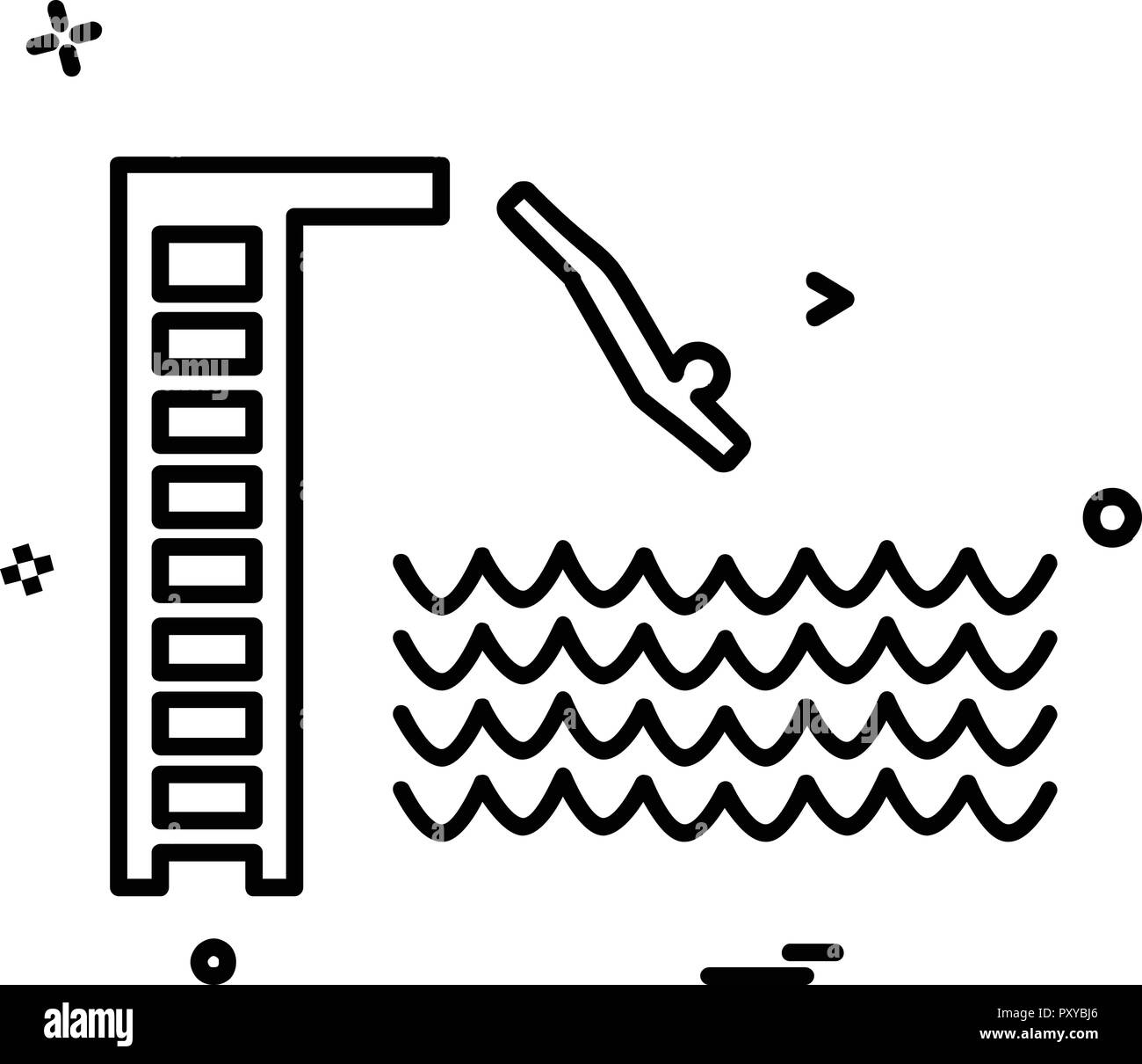 Swimming icon design vector Stock Vector Image & Art - Alamy